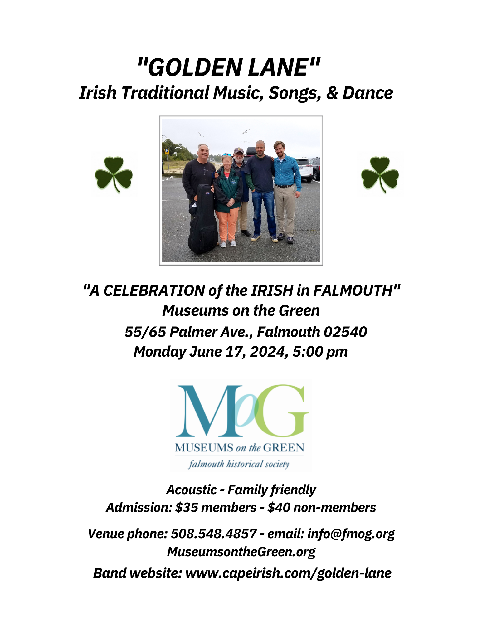 Golden Lane Concert – Irish Traditional Music, Songs, & Dance ...